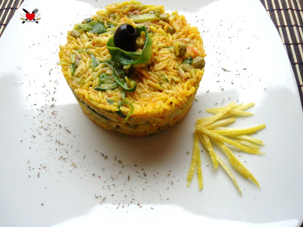Rice timbale with vegetables and spices — Il Globo