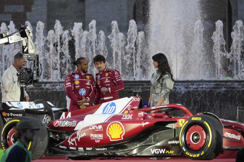 Ferrari show a Milano, le parole di Leclerc e Hamilton — Il Globo